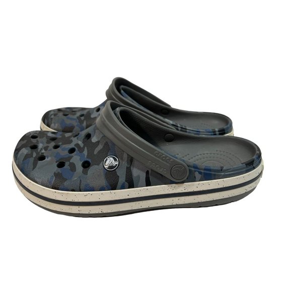 CROCS | Shoes | Crocs Crocband Graphic Iii Camo Slate Grey Unisex Clog ...